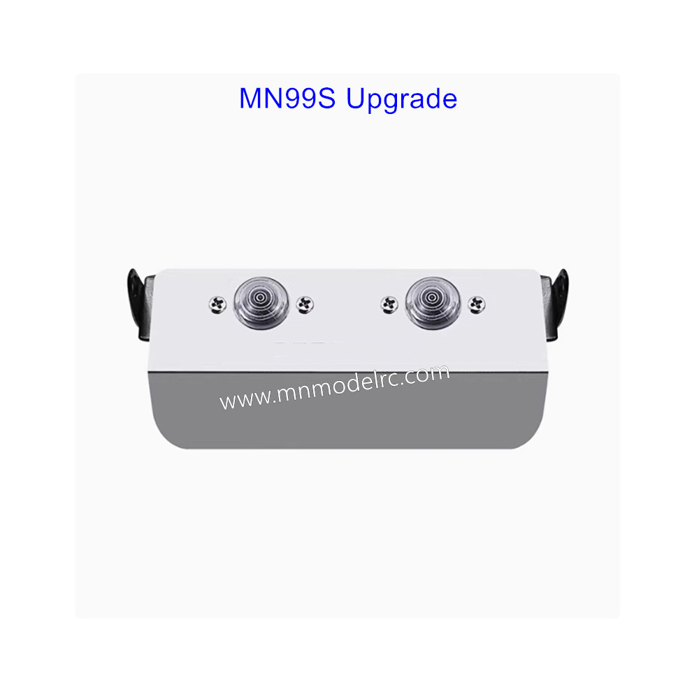 MN99S RC Front chassis guard plate front bumper protection with lights