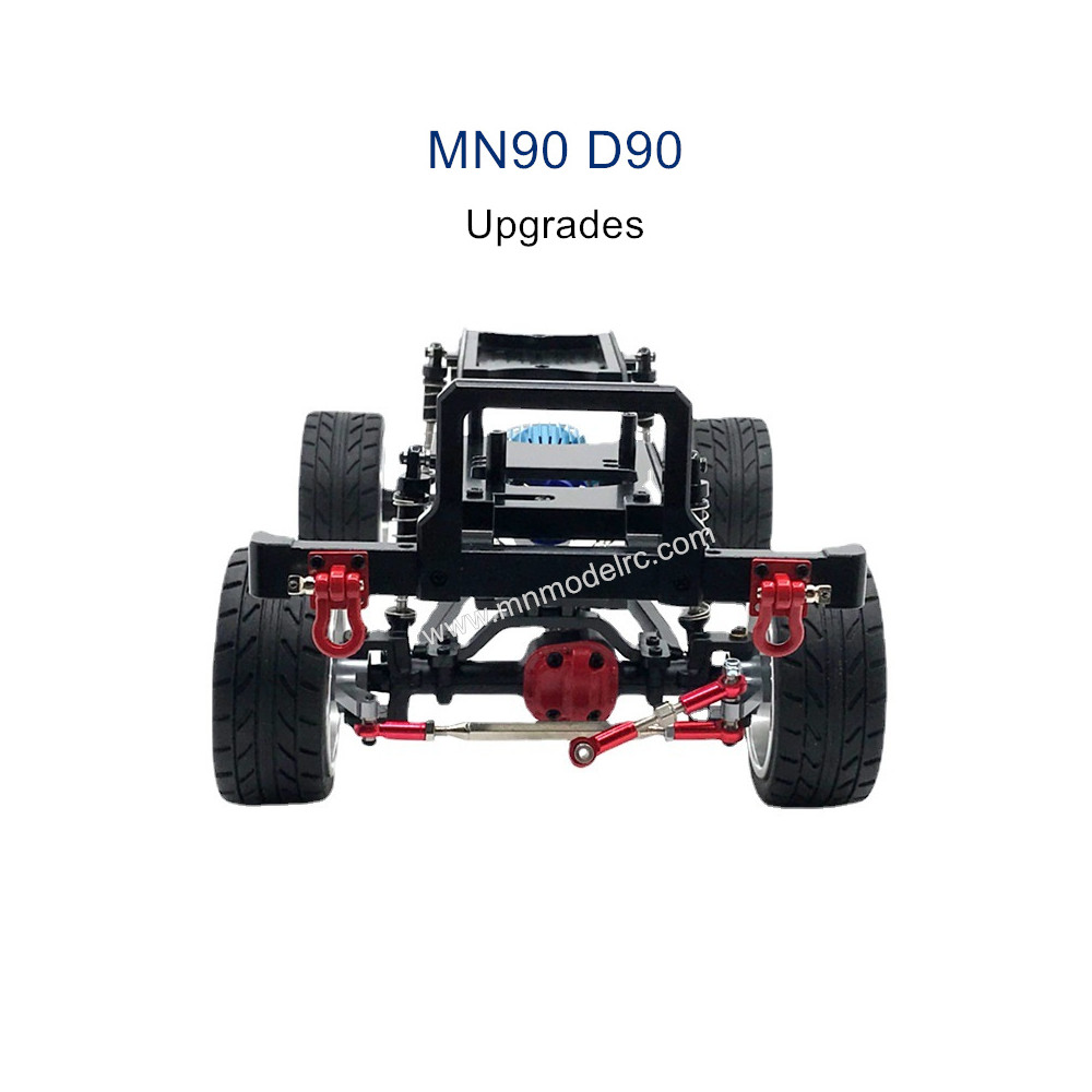 MN MODEL MN D90 Upgrade Parts Metal Car Body Kit with Wheel